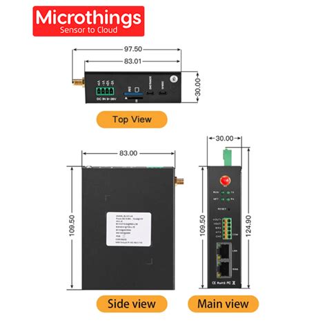 PLC Modbus IoT Gateway Sensor To Cloud And Industrial Internet Of Things Platform