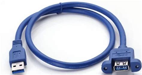 Blue Usb Male To Female Panel Mount Cable At Piece In Faridabad Id