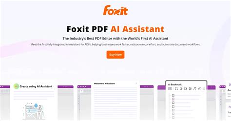 Pdf Ai Assistant Intelligent Document Assistant Foxit Ai
