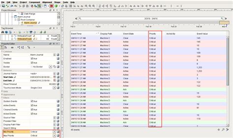 Alarm Journal General Filtering Ignition User Manual
