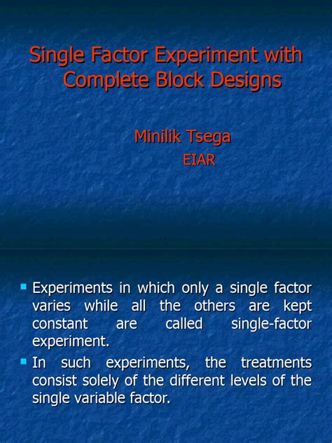 complete block designs download free pdf analysis of variance