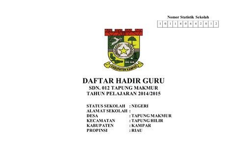 Sampul Absensi Murid Pdf