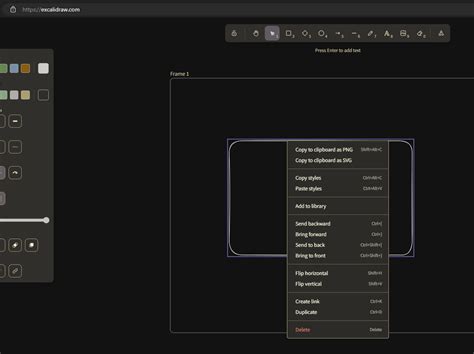 Unlock Option Dissapear When The Element Is In A Frame · Issue 6720 · Excalidraw Excalidraw