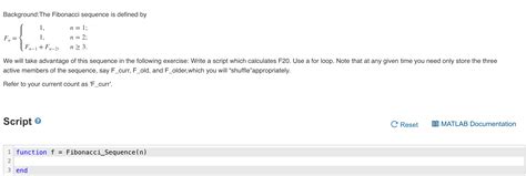 Solved Background The Fibonacci Sequence Is Defined By Chegg