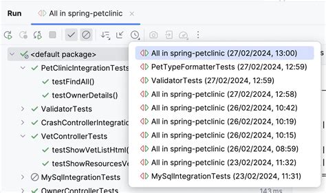 Explore Test Results IntelliJ IDEA Documentation