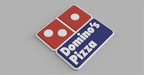 Dominos Pizza Logo 1996 By Chochi3d Download Free Stl Model