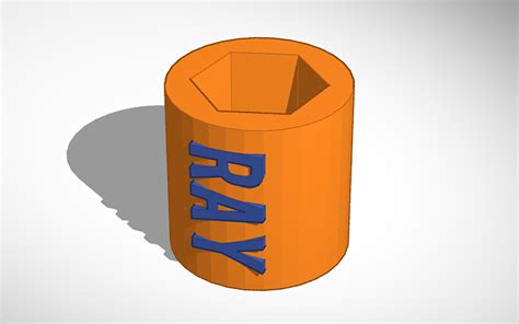 3d Design Rays Eraser Tinkercad