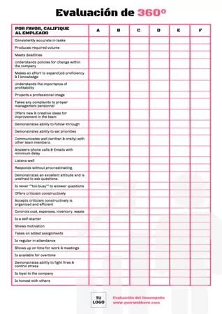 Free Employee Performance Review Templates