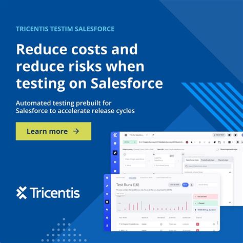 Ai Powered Salesforce Testing Tool Tricentis Testim Salesforce Tricentis