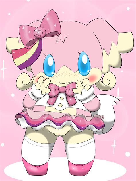 Rule 34 Anthro Audino Blush Clothed Clothing Dress Female Fur Furry