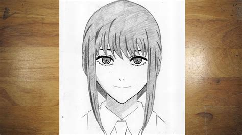 HOW TO DRAW MAKIMA Chainsaw Man Step By Step YouTube