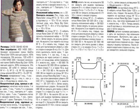 МК по вязанию спицами женского свитера крупной вязки с широким горлом с подробным описанием и схемой
