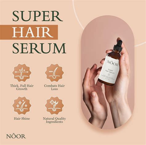 Noor Hair Growth Super Serum Treat Frizzy And Damaged Hair Prevent Hair