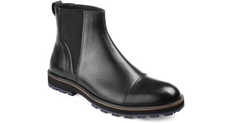 Thomas And Vine Cap Toe Chelsea Boots In Black For Men Lyst