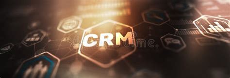 Crm Customer Relationship Management Communication And Planning Software Concept Stock