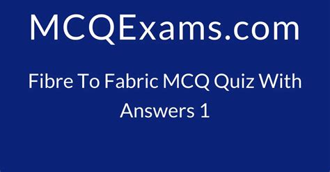 Mcq Questions For Class 7 Chemistry Fibre To Fabric Quiz 1