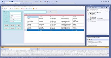 Visual C Vs 2015 How To Search Data In An Access Database Windows Forms Source Code