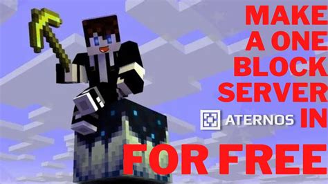 How To Create One Block Server In Minecraft Aternos Tutorial Java 1