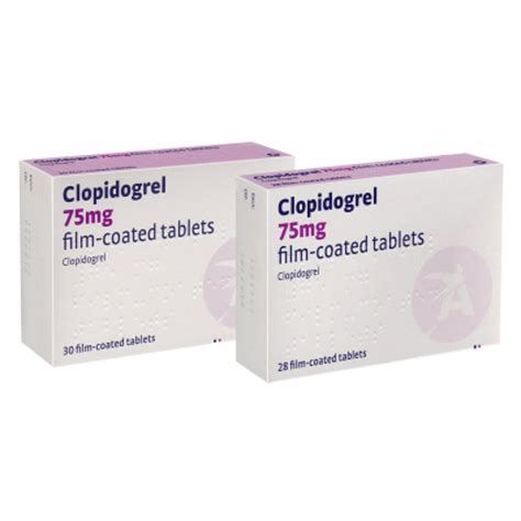 Clopidogrel 75mg Tablets 28 Tablets Asset Pharmacy