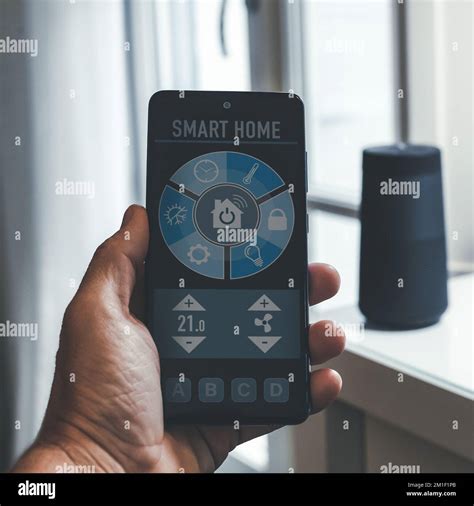 Smart Home Application On Smartphone Domotic Technology Automation Remote Control System