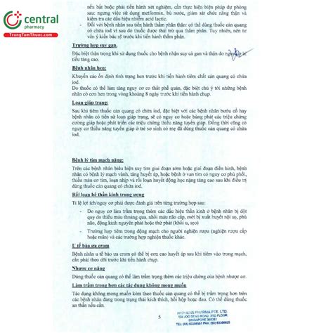 Xenetix 350 Thuốc Cản Quang Chứa Iod Dùng Trong Chụp X Quang