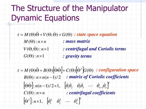 Ppt Manipulator Dynamics Powerpoint Presentation Free Download Id551364