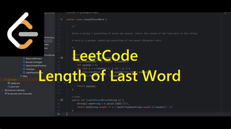 Leetcode Length Of Last Word Youtube