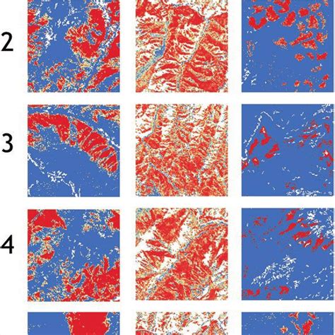 2 Landscape Maps Of Spatial Patterns Created By Three Different Types Download Scientific