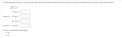 solved find the composite functions fog and gof what is