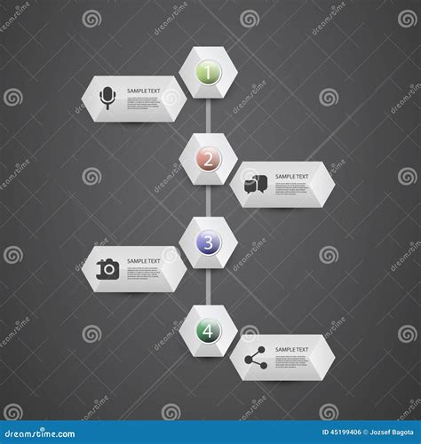 Infographic Concept Flow Chart Design Timeline Stock Photo Image