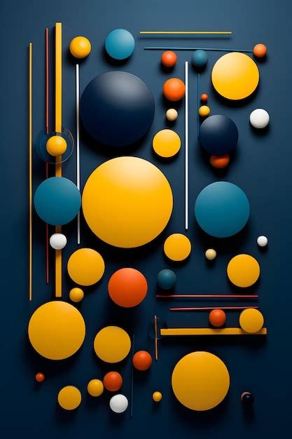 Premium Photo Round Objects In Different Dimension