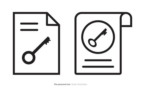 Premium Vector Key File Icon Design File Password Symbol Vector Illustration