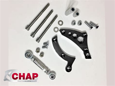 Small Block Dodge Alternator Bracket 318 340 360 Chrysler Mopar Circles Black Chap Performance