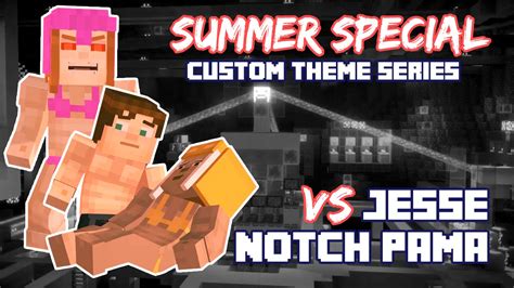 Uncovered Jesse M Vs Notch Pama Minecraft Story Mode Episode 7 Swimsuit Series Youtube