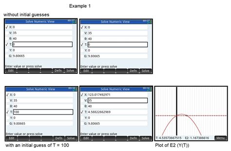 Eddies Math And Calculator Blog Hp Prime Solving Projectile Motion