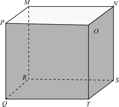 Name The Three Different Planes That Intersect At Point P In The Cube Below Homework Study Com