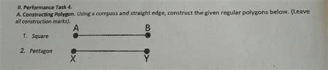 solved ii performance task 4 a constructing polygon using a