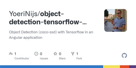 github yoerinijs object detection tensorflow angular object