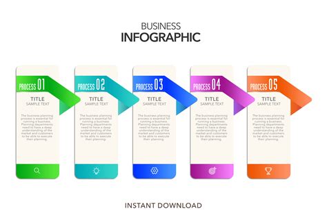 Business Infographic Vector Template Graphic By Tanatvee Artworks