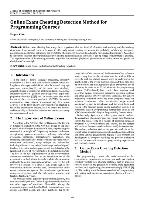 Pdf Online Exam Cheating Detection Method For Programming Courses