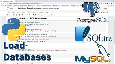 Sqlalchemy Tutorial 1 Connect Python To Mysql Postgresql Sqlite And Ms Sql And Load Csv Data