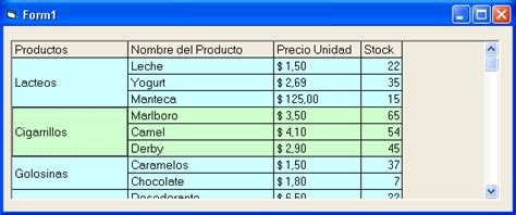Color De Celdas En Un Msflexgrid