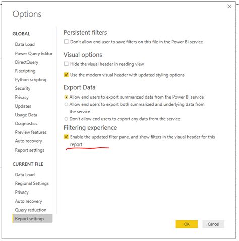 solved new filter pane not saving selections and not publ