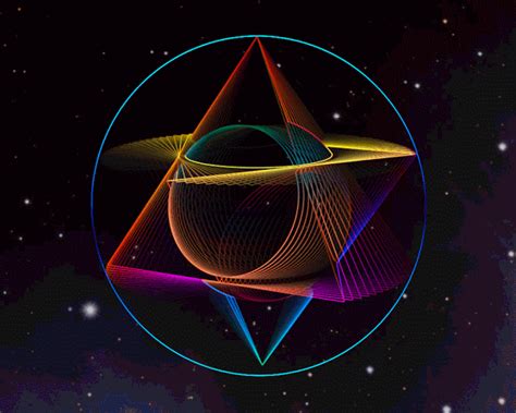 Fractal Art Sacred Geometry Animated  Blue And White Yellow My Xxx Hot Girl