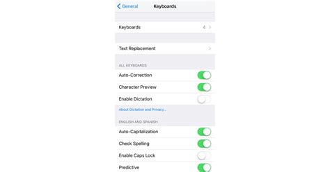 once you re in the keyboard settings select text replacement how do