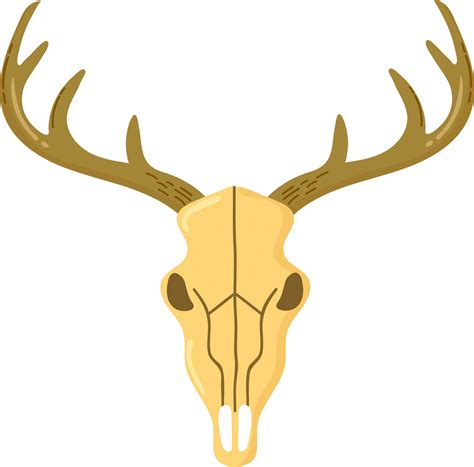 Deer Head Skull Clipart