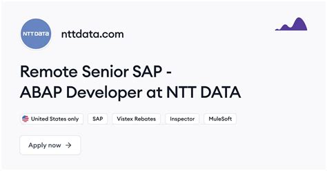 Himalayas On Linkedin Remote Senior Sap Abap Developer Job At Ntt Data