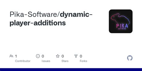 Github Pika Softwaredynamic Player Additions