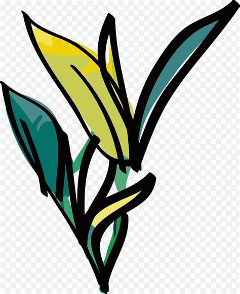 简笔水彩茶叶画png图片素材下载 图片编号qbaxkjln 免抠素材网