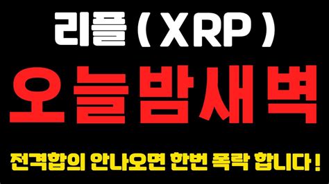 리플코인 오늘밤 새벽 전격합의 안나오면 한번 폭락 합니다 불독코인프리세일코인시바이누코인리플이더리움도지코인코인단타사면가tv Youtube